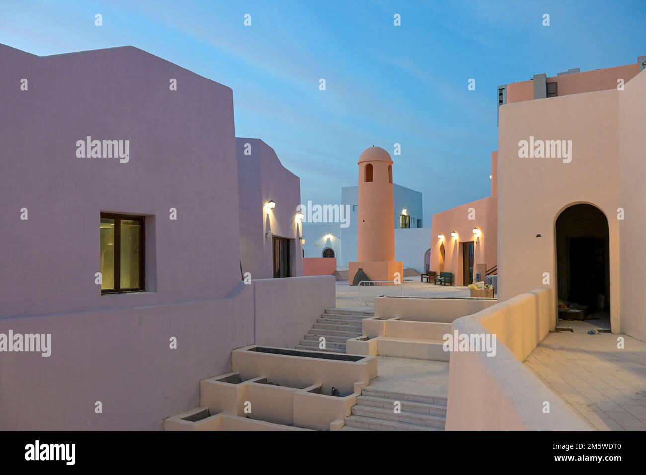 Old Doha port redevelopment into Mina district Box Park Qatar Stock ...