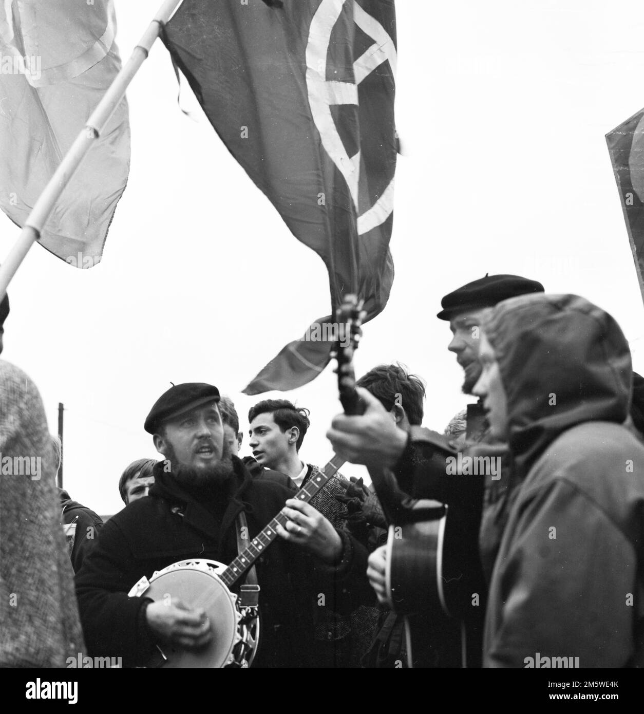 The Easter march of the opponents of nuclear weapons, here in the Ruhr ...
