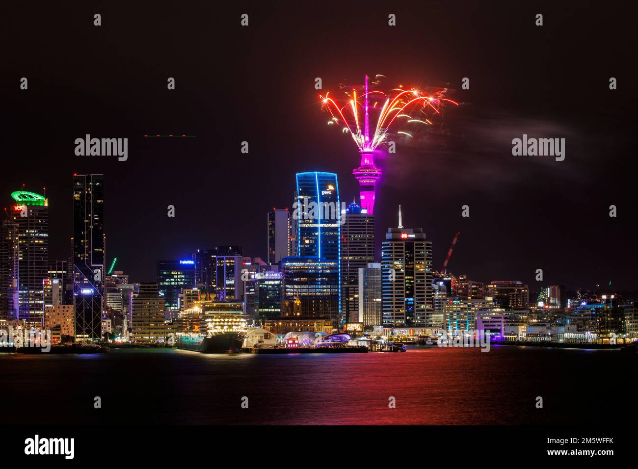 Auckland, New Zealand, 01 Jan, 2023. Auckland welcomes in the 2023 new ...