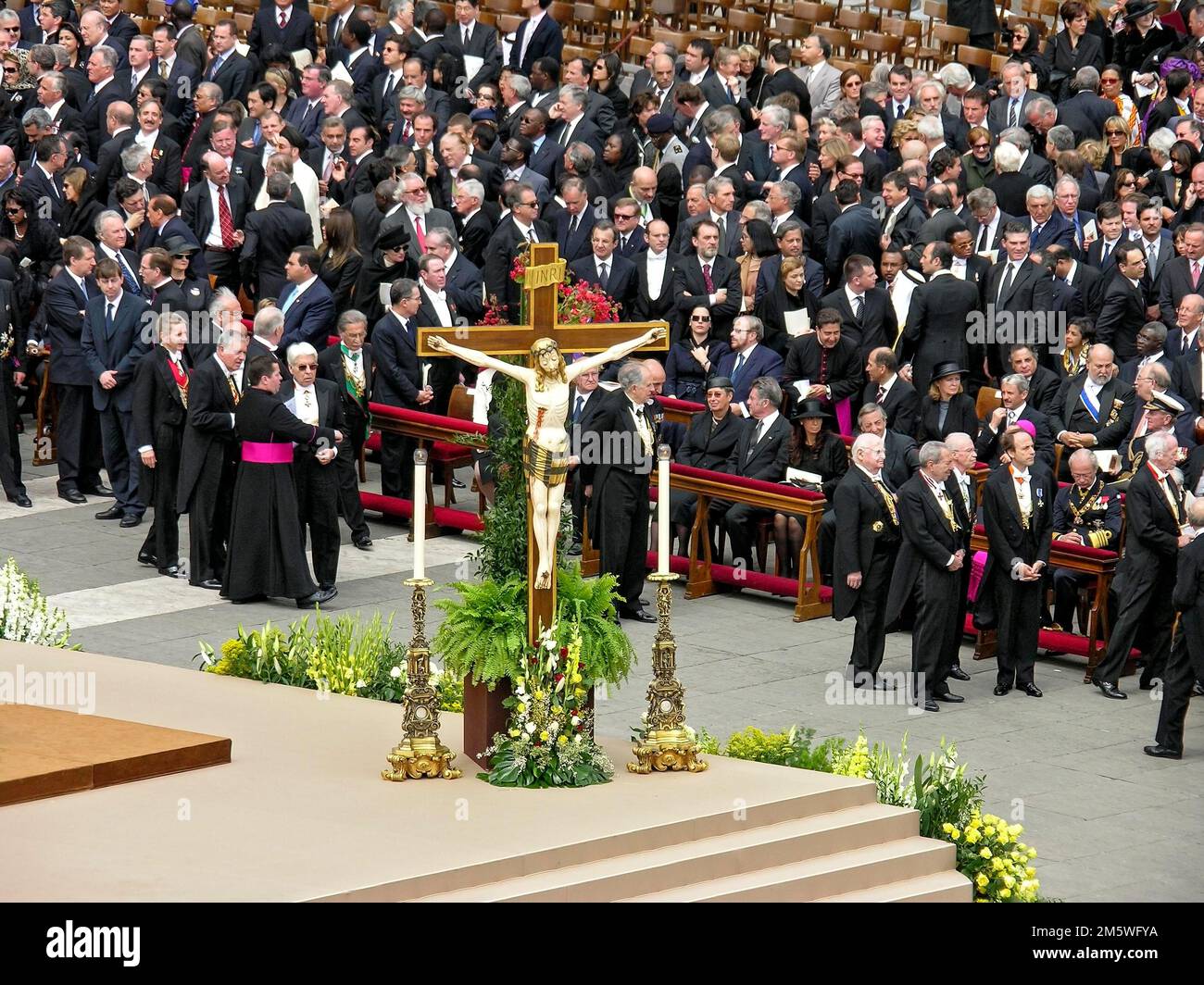 Guests of honour, ceremony of the inauguration of Pope Benedict XVI on ...