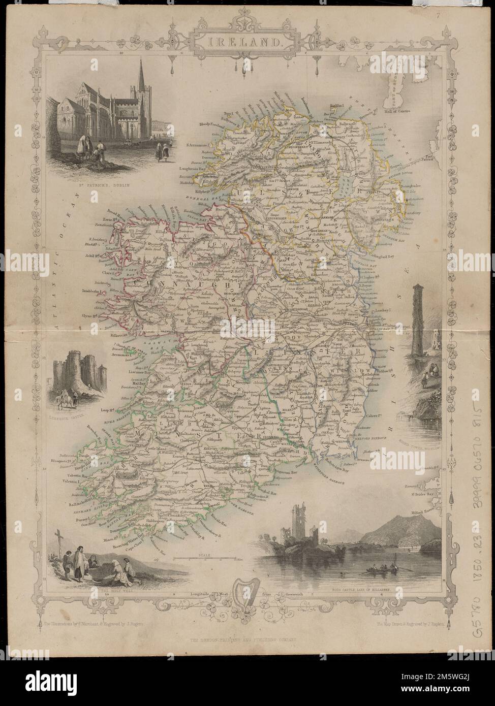 Ireland. Relief shown by hachures. Includes 5 illustrations: St ...