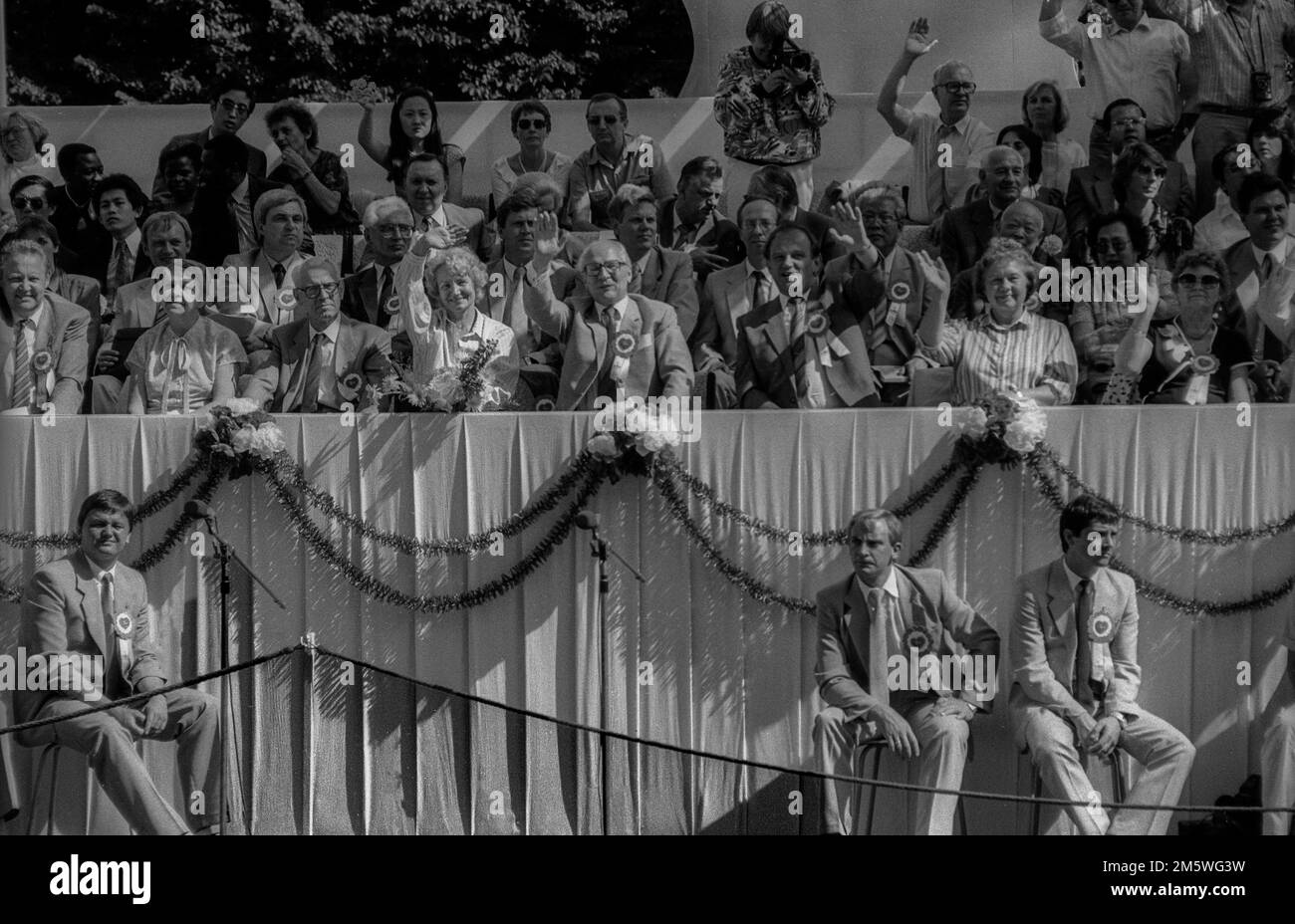 GDR, Berlin, 04. 07. 1987, parade for the 750th anniversary of Berlin ...