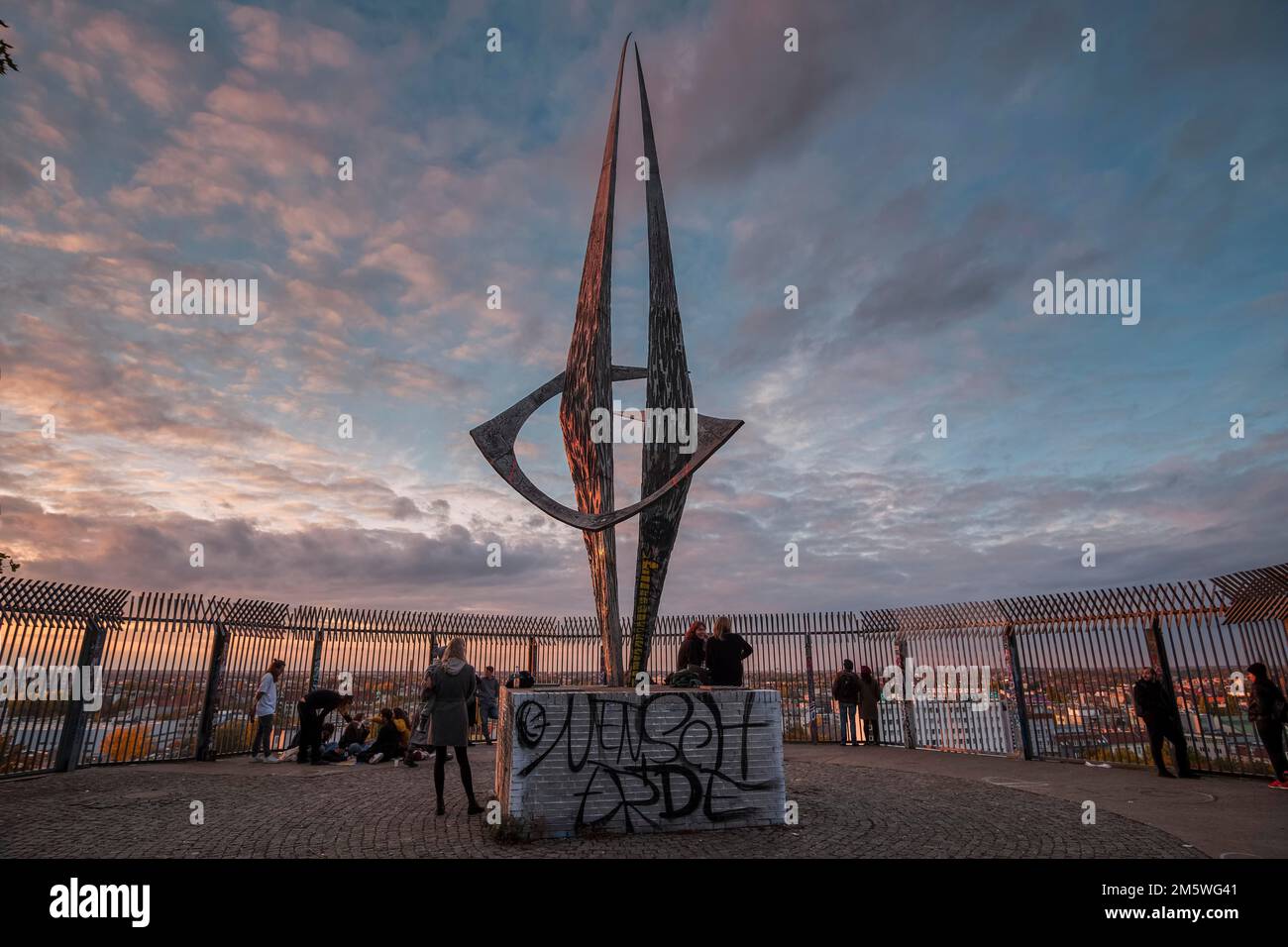 Germany, Berlin, 24. 10. 2020, Flakturm III Humboldthain, Memorial for ...