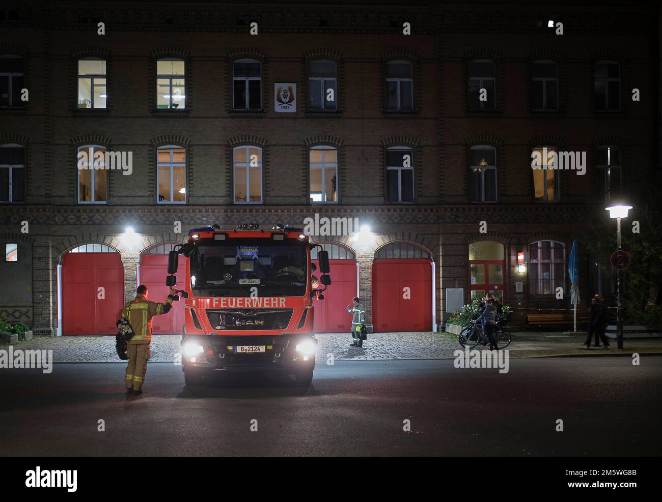 Germany, Berlin, 18. 10. 2020, Oderberger Strasse fire station, fire ...