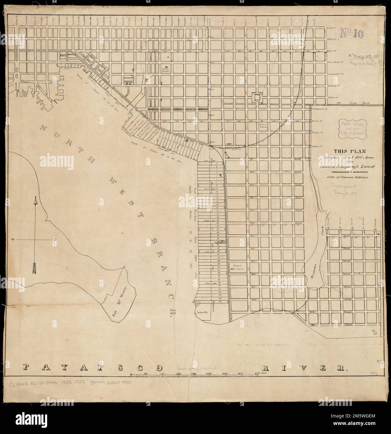 This plan contains about 1000 acres, of the Canton Company's Land ...