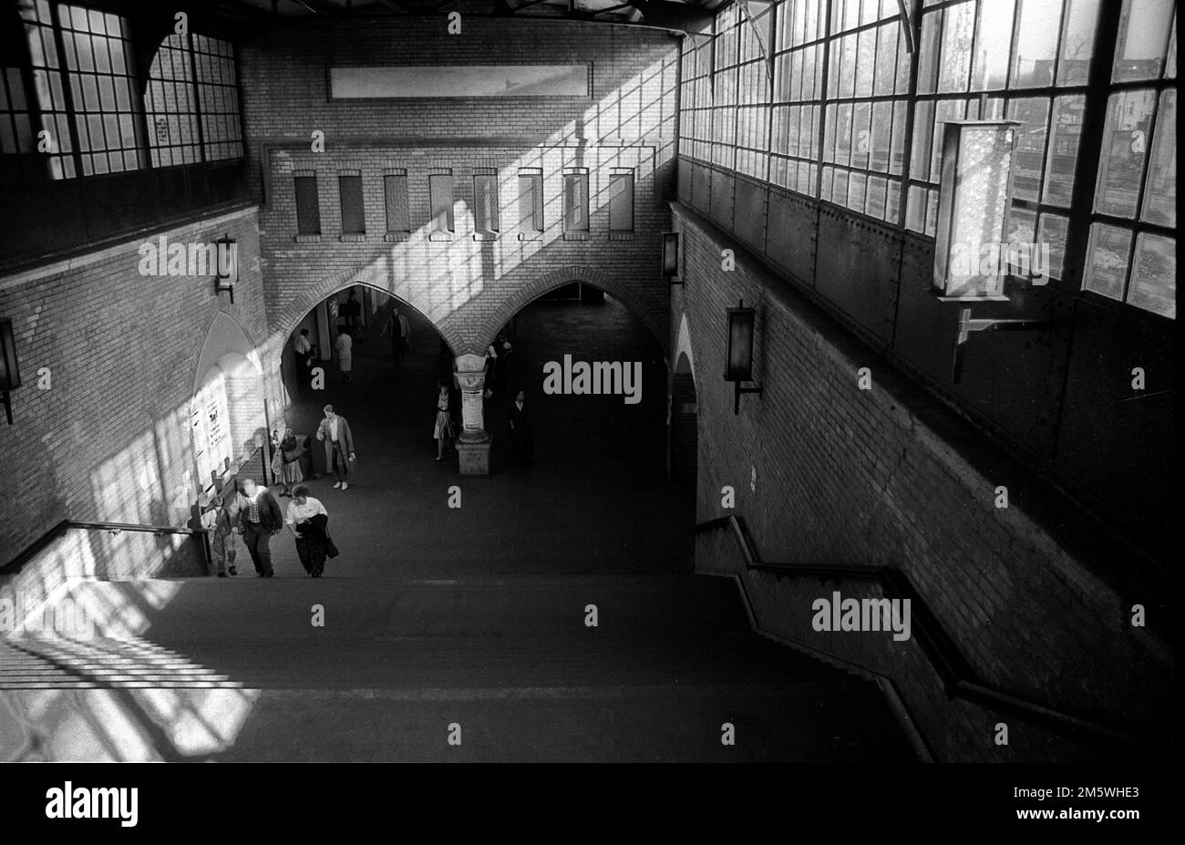 Historic stairs station Black and White Stock Photos & Images - Alamy