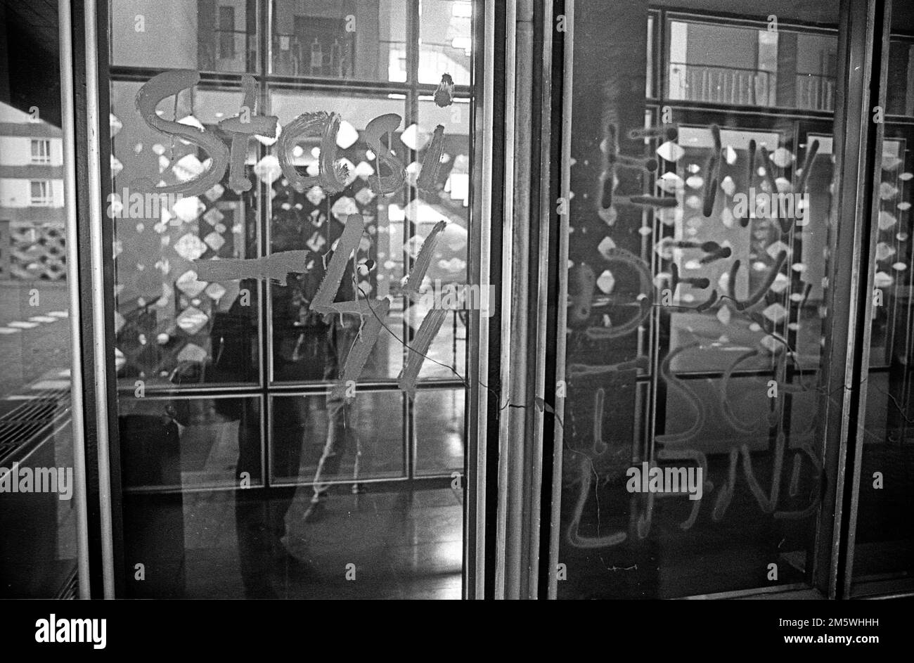 Berlin germany building stasi headquarters Black and White Stock Photos ...