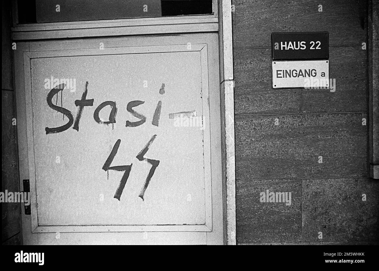 GDR, Berlin, 19 February 1990, headquarters of the GDR's State Security ...