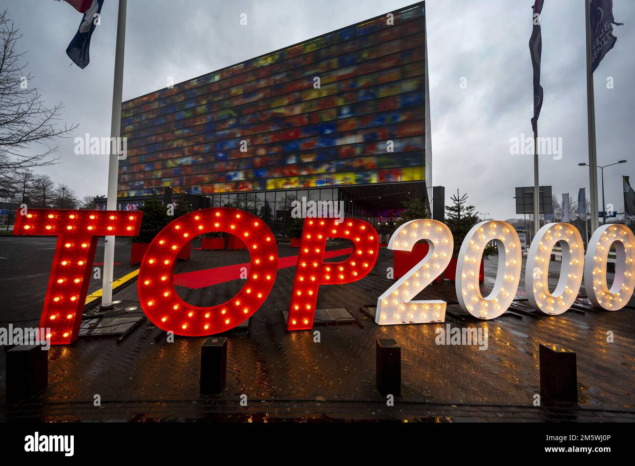 Hilversum, Netherlands. 31st Dec, 2022. HILVERSUM - The letters of the ...