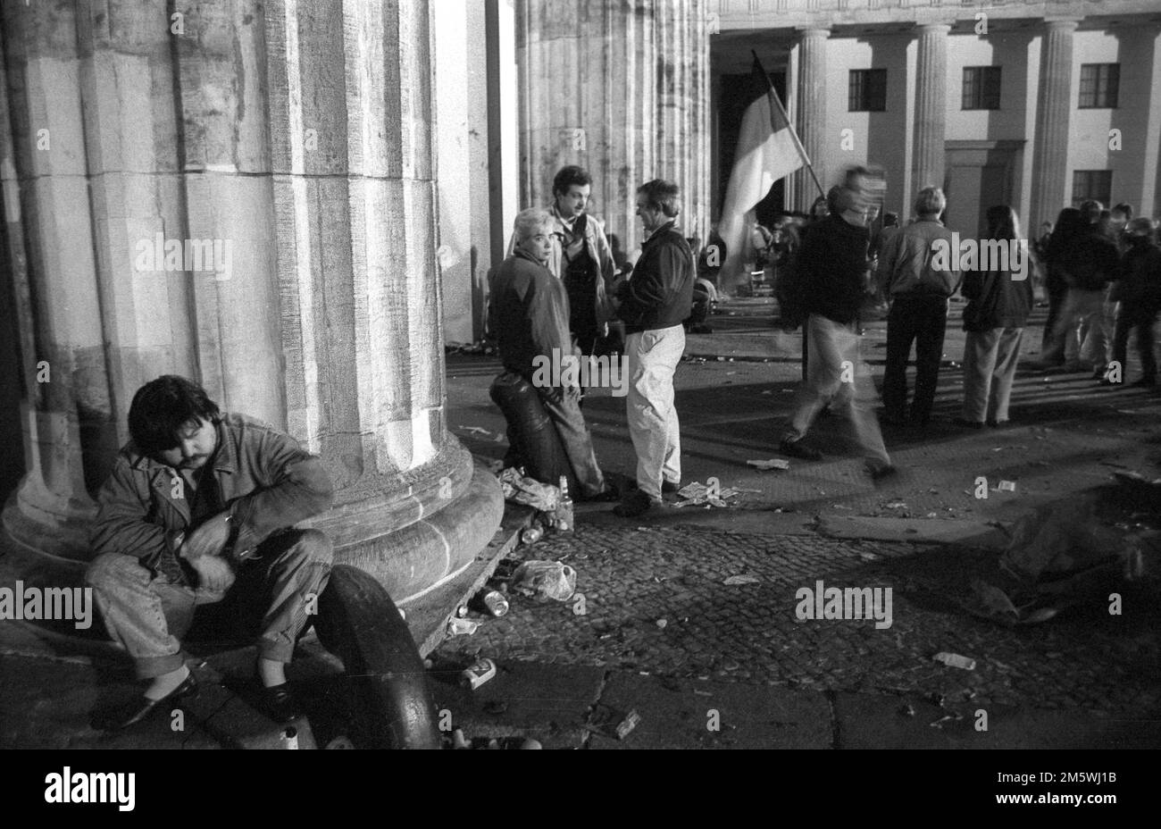 Germany, Berlin, 03. 10. 1990, after the reunification ceremony at the ...