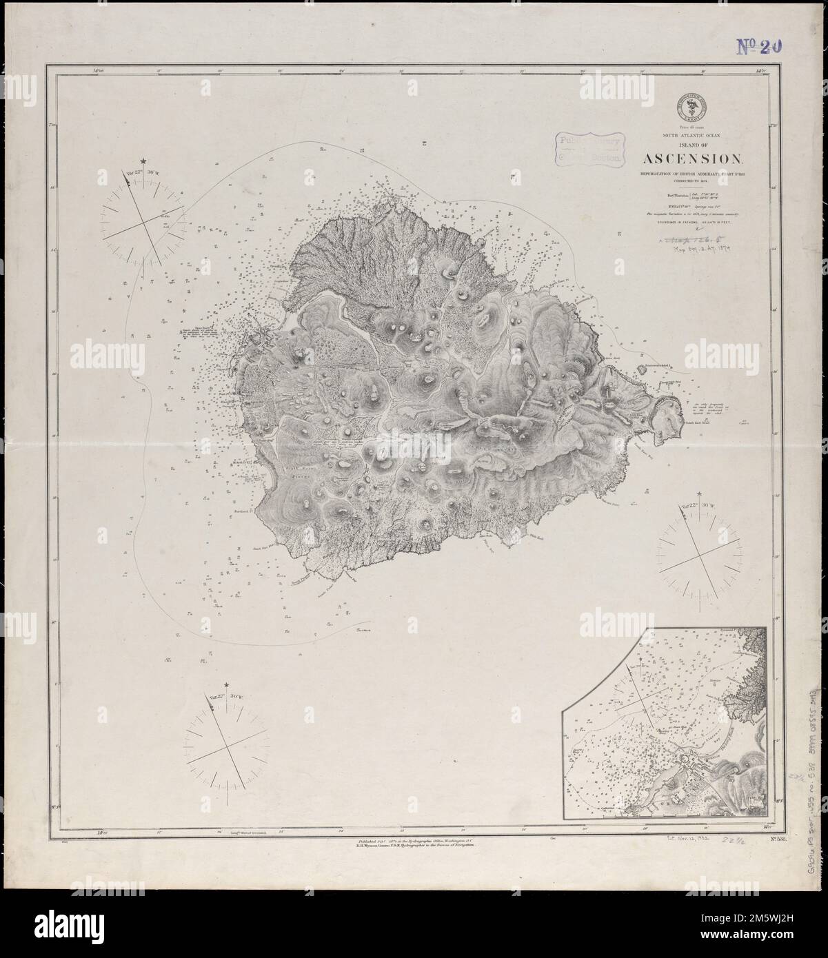 South Atlantic Ocean, Island of Ascension : republication of British ...