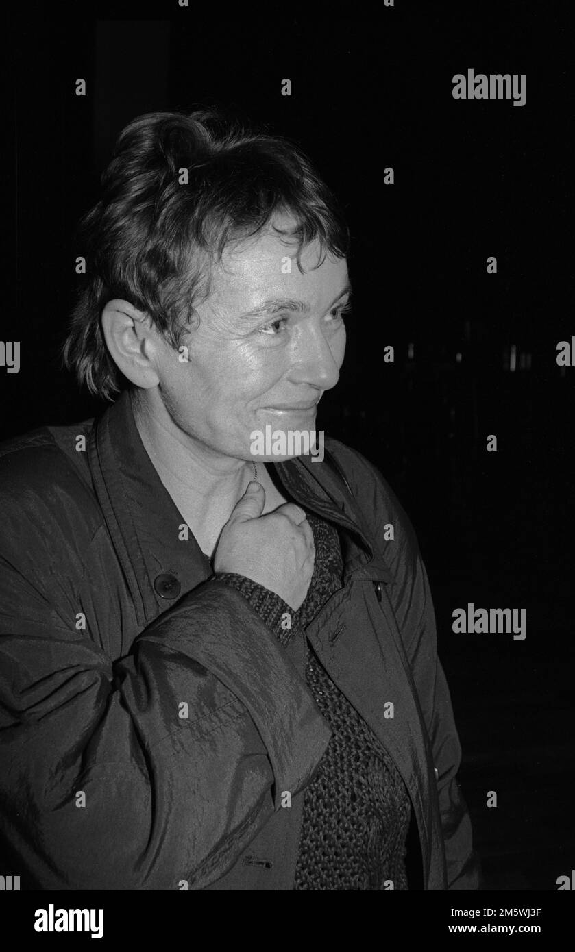 Germany, Berlin, 14 March 1991, Baerbel Bohley, at an event organised ...