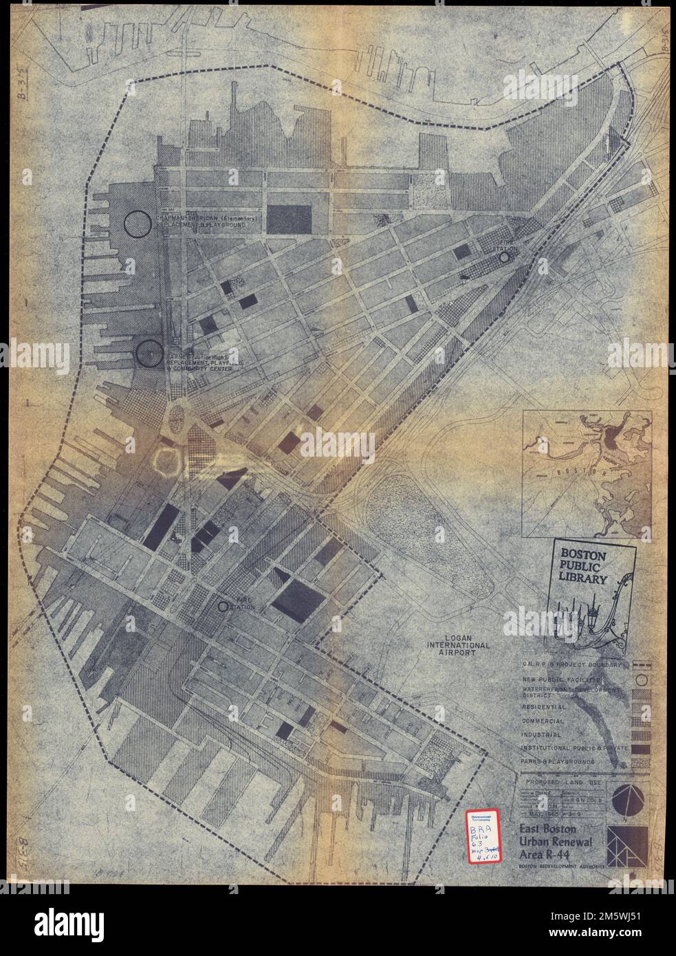 East Boston urban renewal area r-44 : proposed land use. Accompanies an ...
