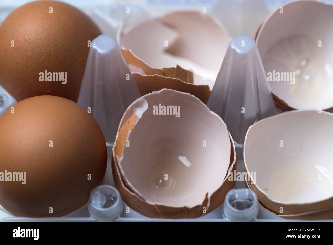 Egg shell fragments organic food hi-res stock photography and images ...