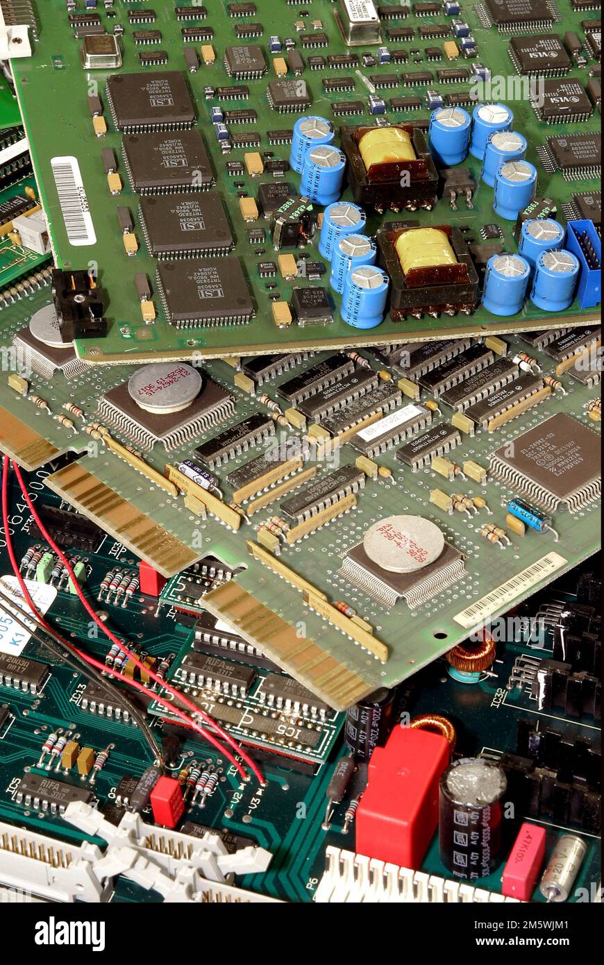 E-waste. circuit boards for recycling by sims eindhoven holland ...
