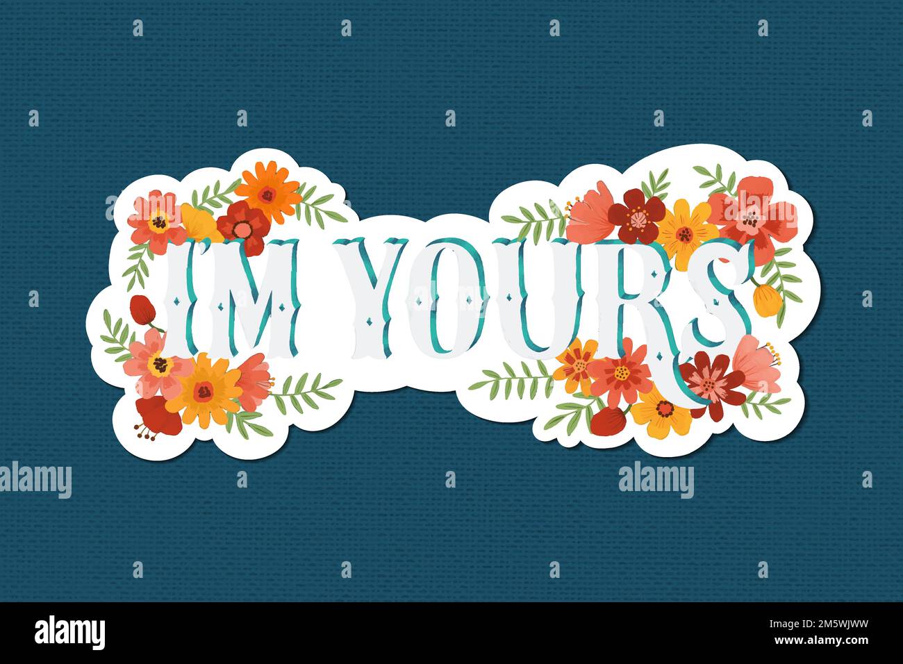 I'm yours illustration sticker vector Stock Vector Image & Art - Alamy