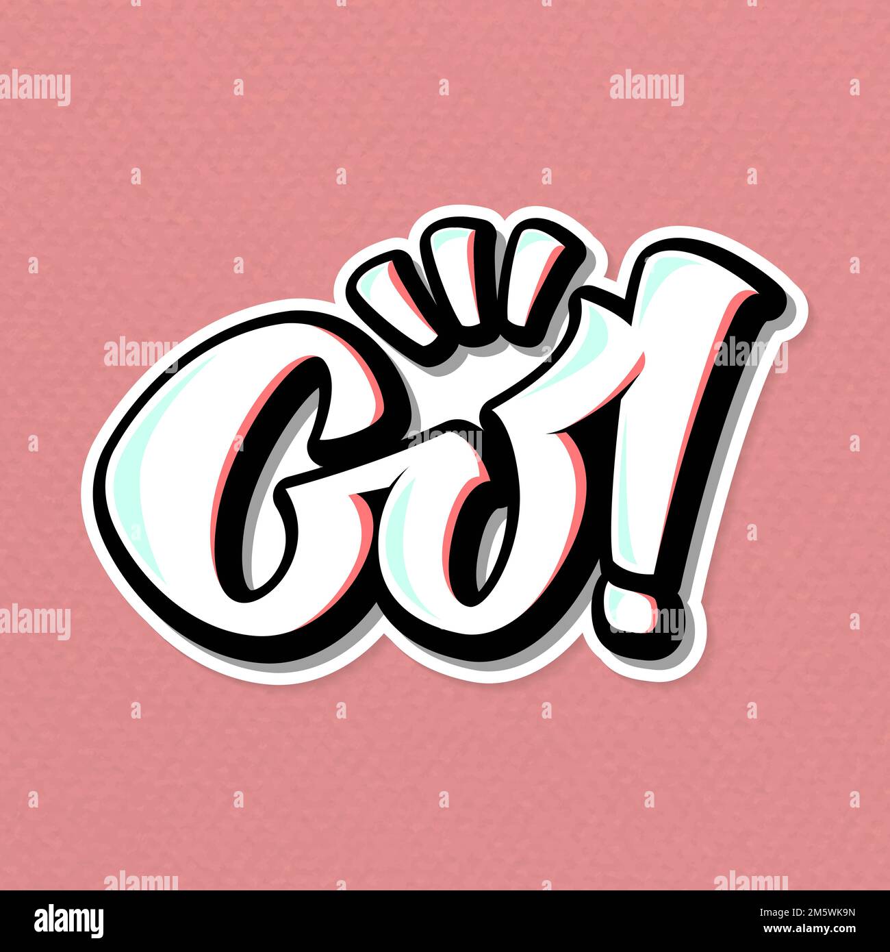 Illustration vector sticker go! word Stock Vector Image & Art - Alamy