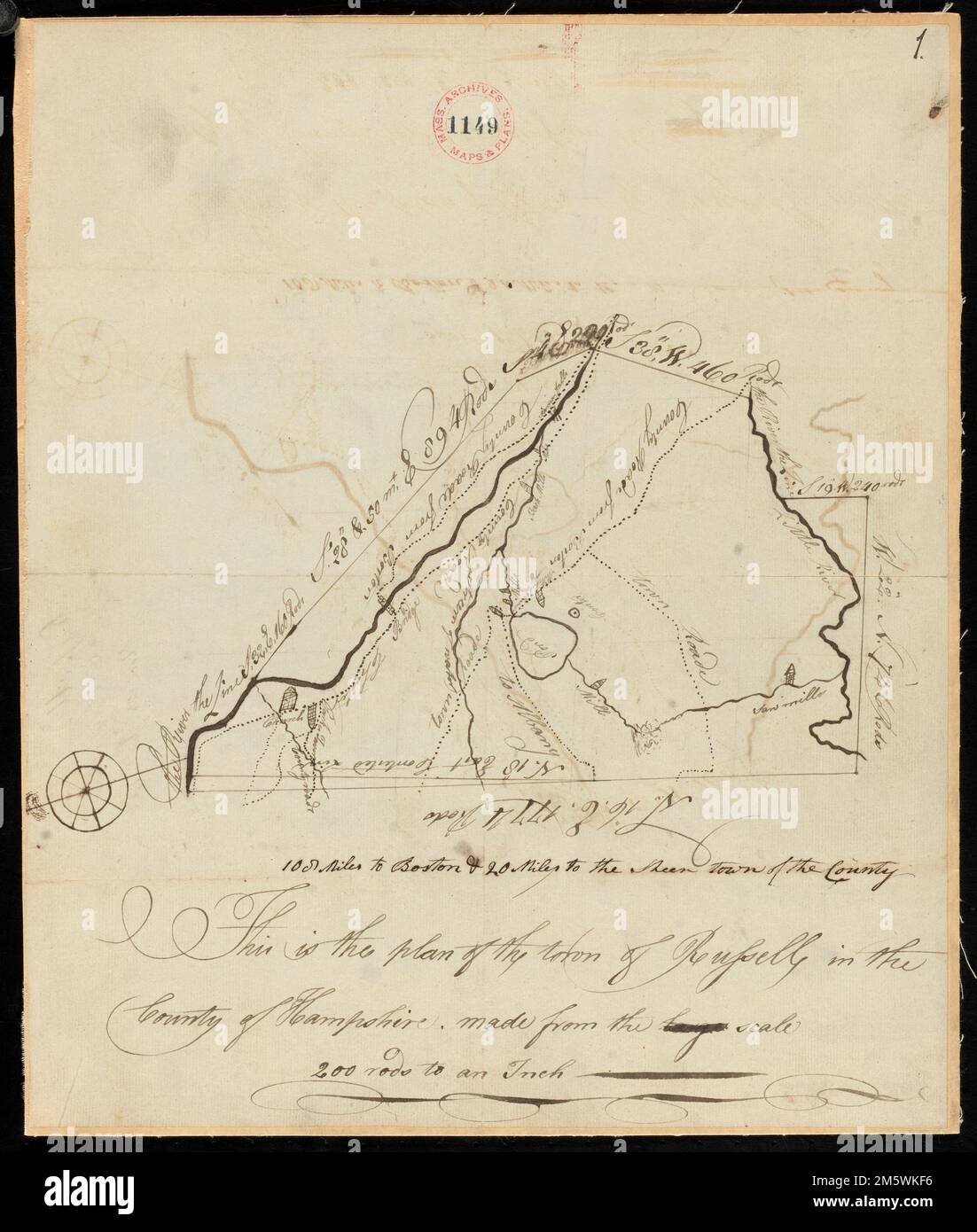 Plan of Russell, surveyor's name not given, dated 1794 ...