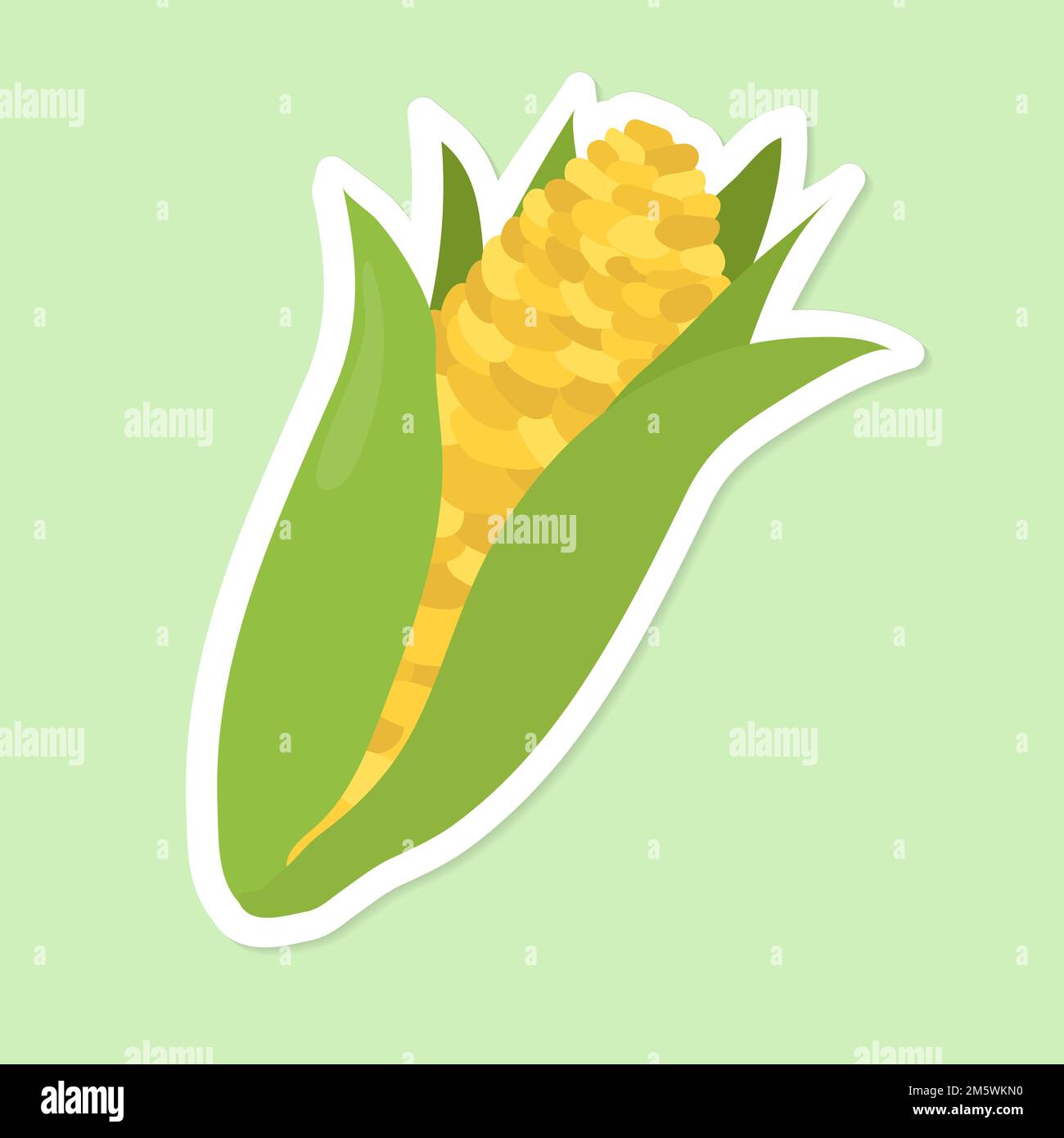 Vector pastel corn food sticker clipart Stock Vector Image & Art - Alamy