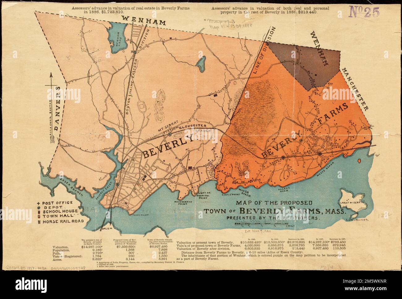 Map of the proposed town of Beverly Farms, Mass : presented by the ...