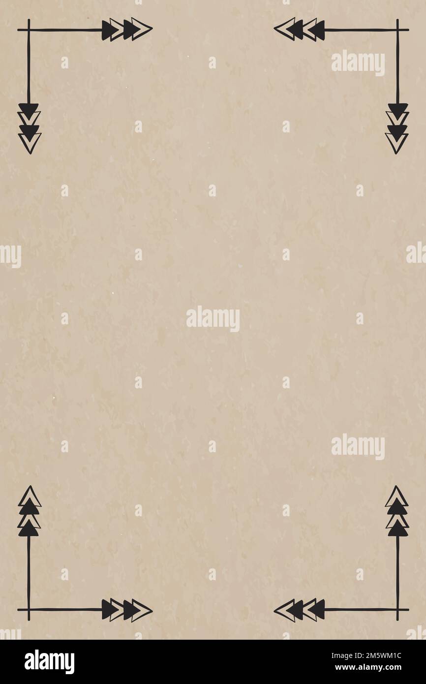 Vector frame border bohemian arrow ornament Stock Vector Image & Art ...