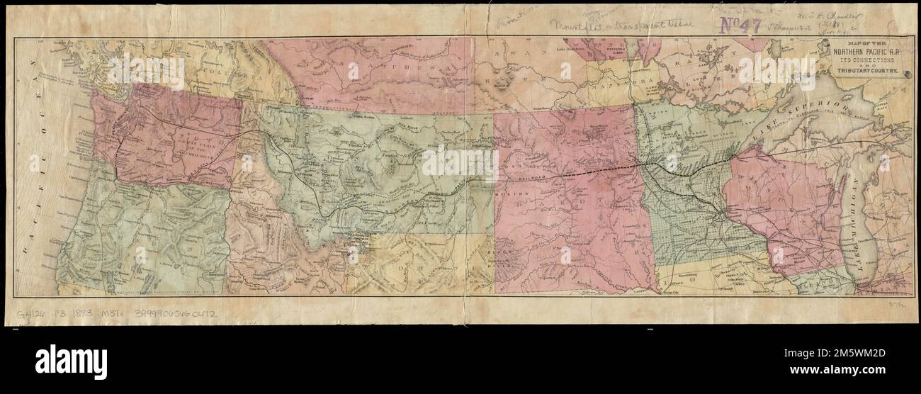 Map of the Northern Pacific R.R. its connections and tributary country ...