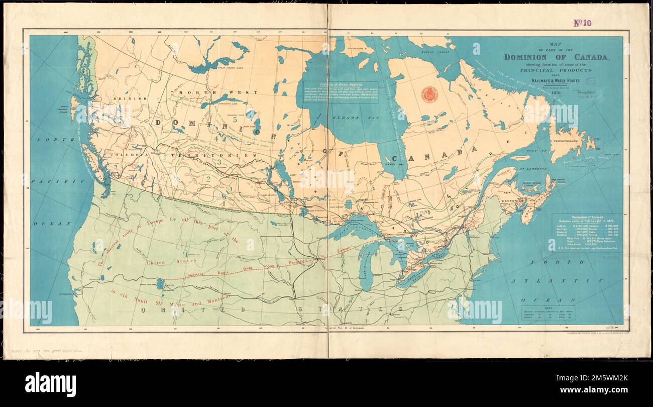 Map of part of the Dominion of Canada, shewing location of some of the ...