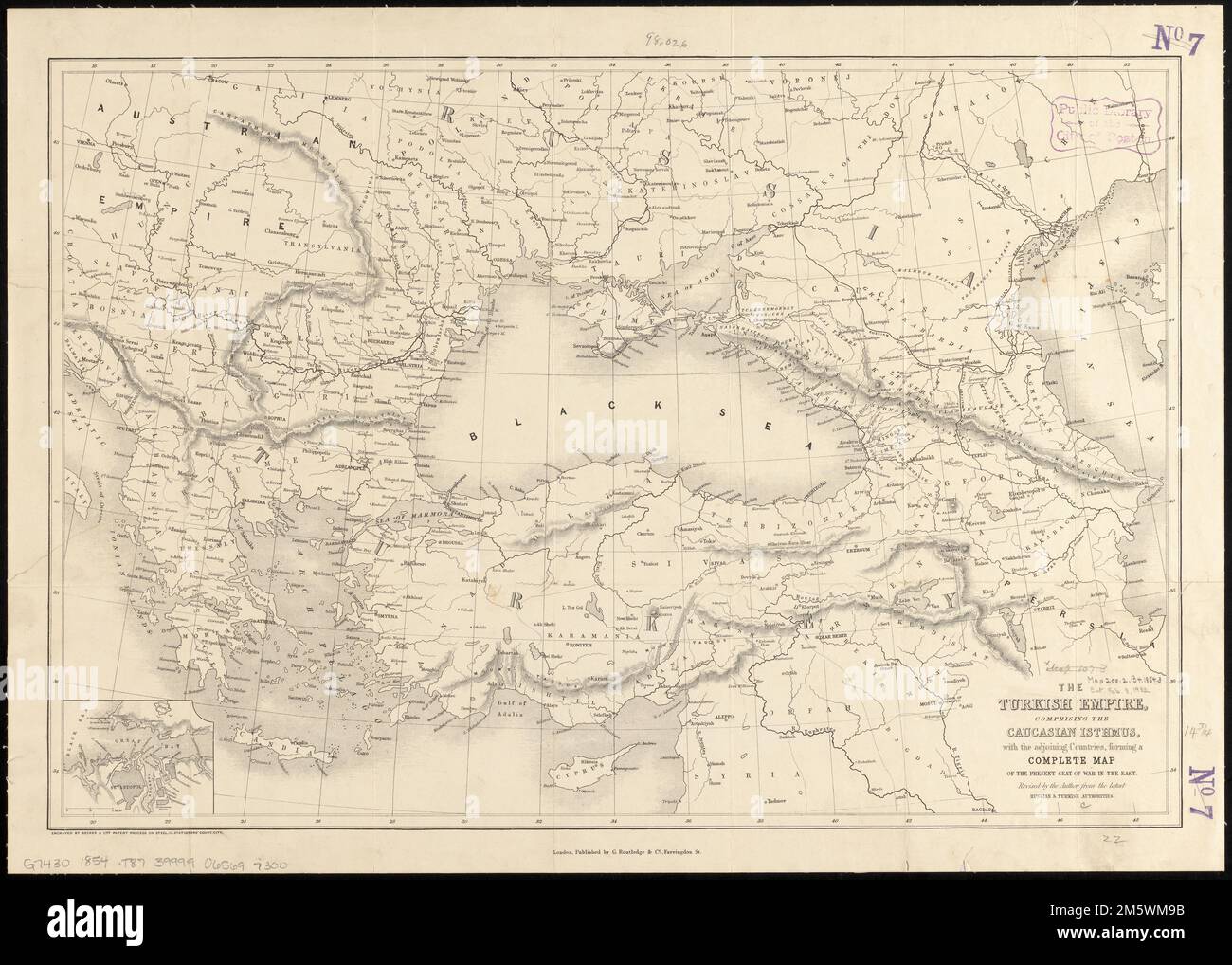 The Turkish Empire, comprising the Caucasian isthmus, with the ...