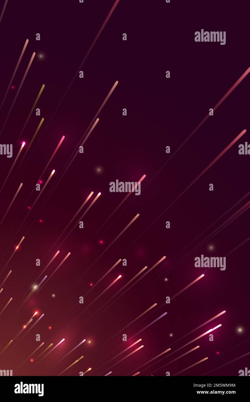 Red neon meteor background design vector Stock Vector Image & Art - Alamy