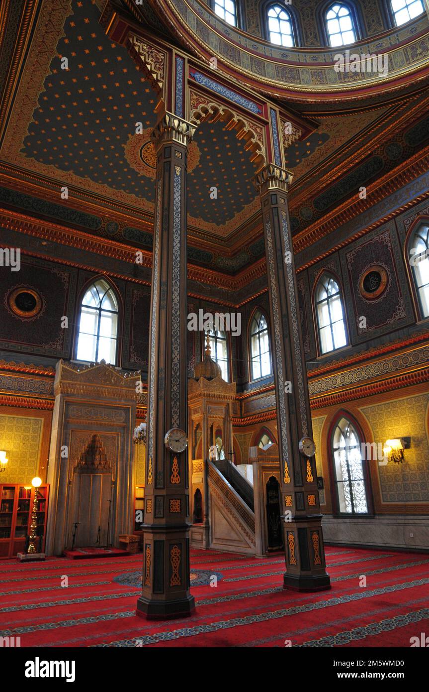 Yildiz Hamidiye Mosque, located in Istanbul, Turkey, II. It was built ...