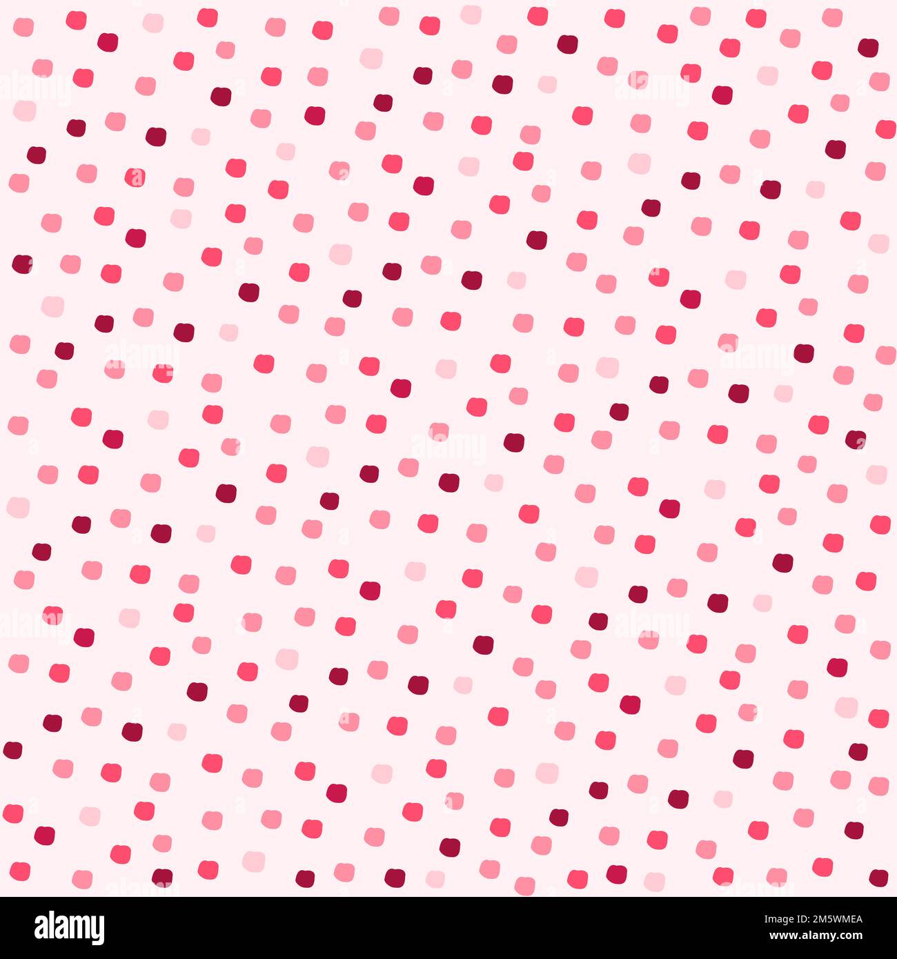 Seamless dots pattern with red and pink dots on white and pink ...