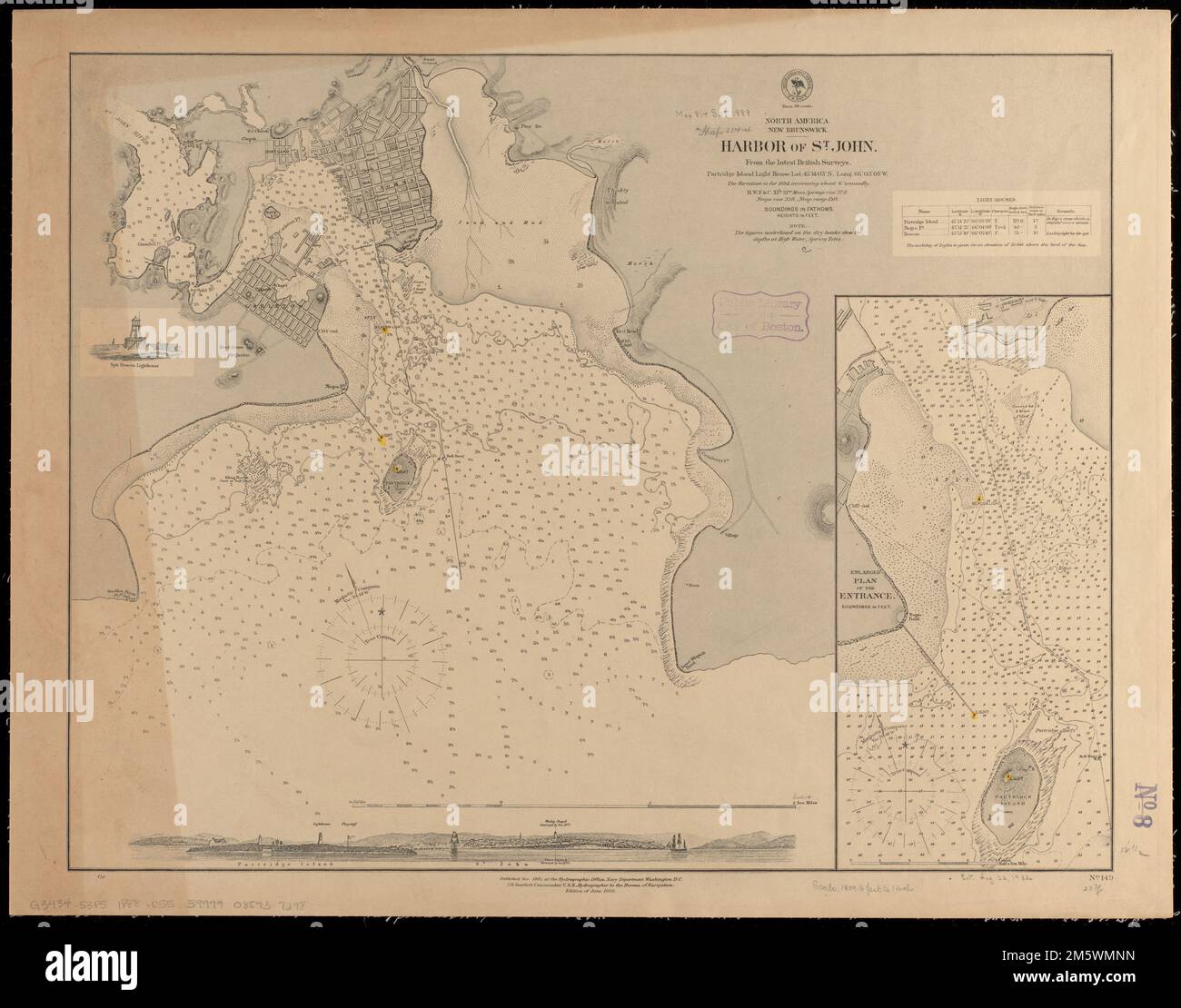 North America, New Brunswick, Harbor of St. John : from the latest ...