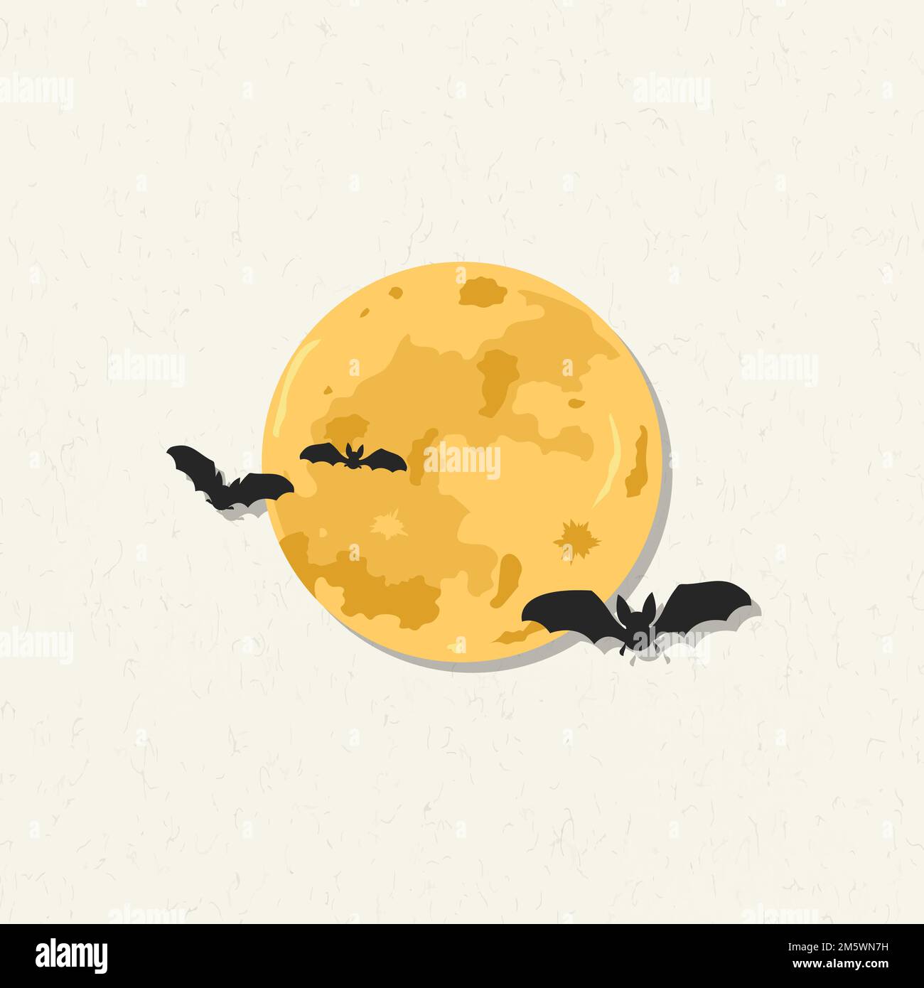 Bats with a full moon element vector Stock Vector Image & Art - Alamy