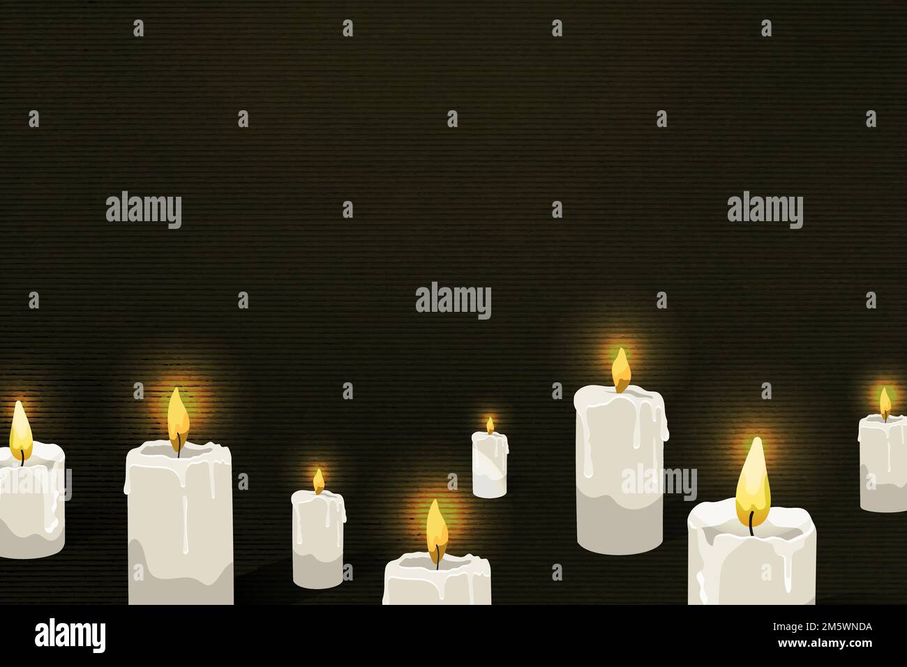 Candles holiday lit night Stock Vector Images - Alamy