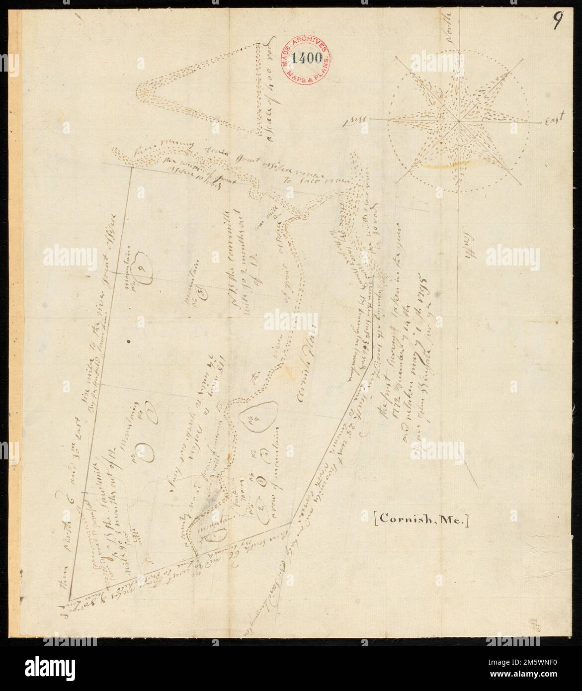 Plan of Cornish, made by John Wingate, dated May 1, 1795..... , Maine ...
