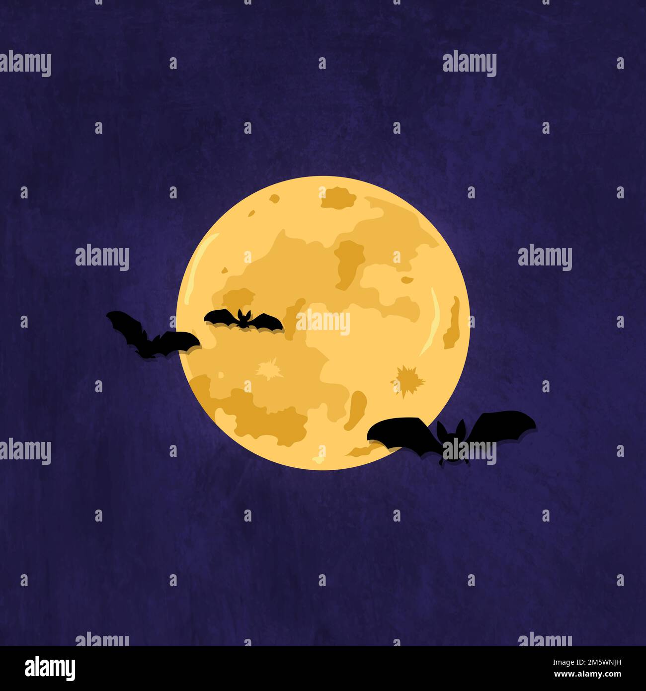 Full moon pattern on purple Halloween background vector Stock Vector ...