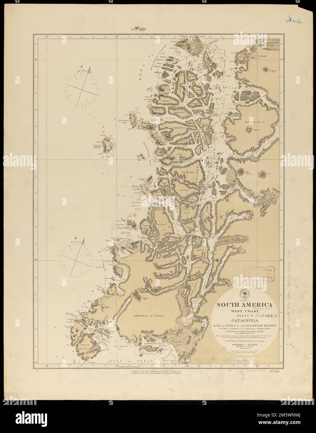 South America, west coast : republication of Brit. Admty. chart no ...