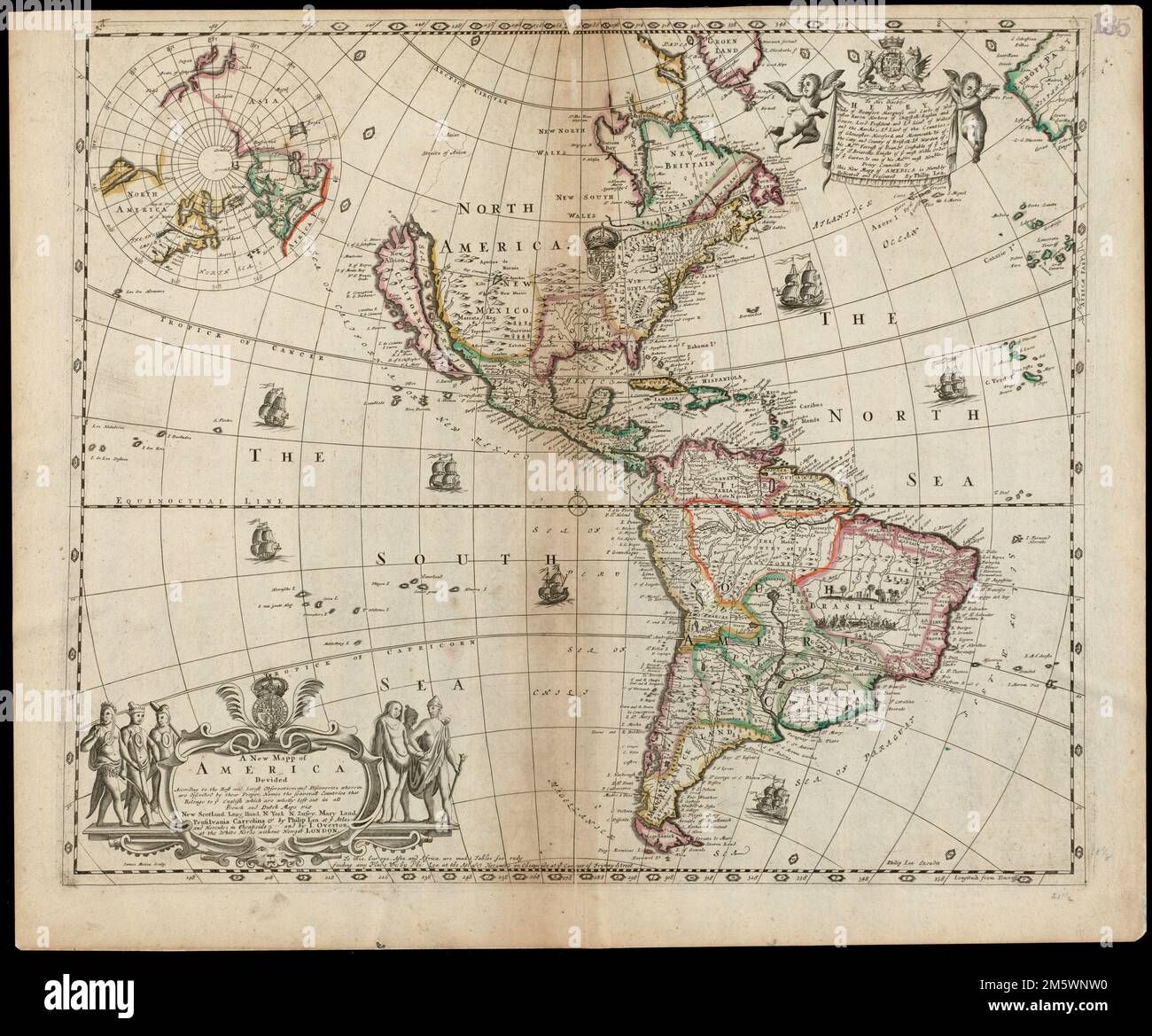 A new mapp of America devided according to the best and latest ...