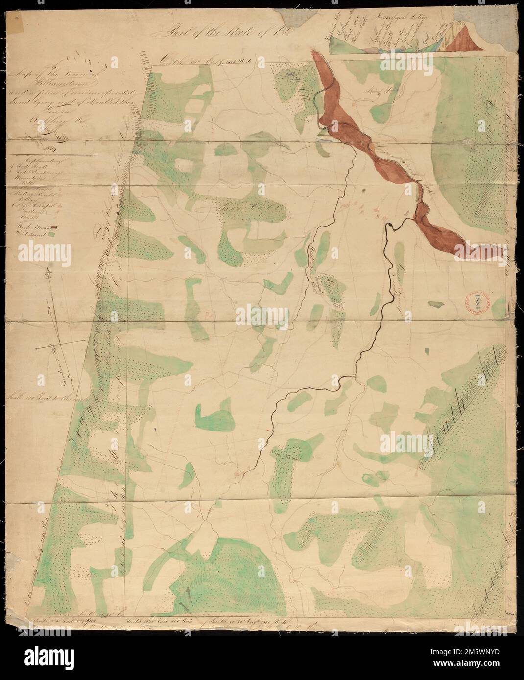 Plan of Williamstown made by John Mills, dated 1830.... , Massachusetts ...