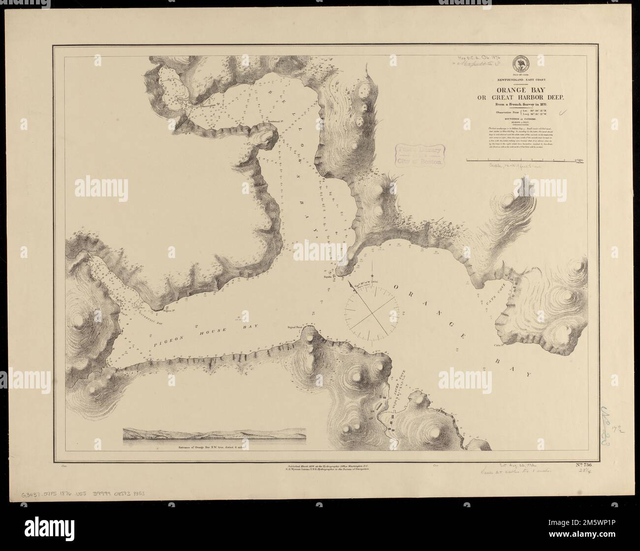 Newfoundland, east coast, Orange Bay or Great Harbor Deep : from a ...
