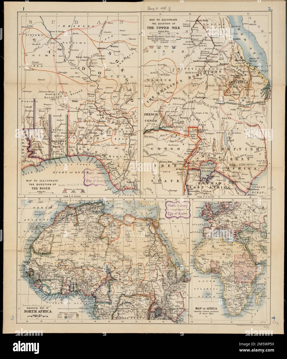 W. & A.K. Johnston's maps to illustrate the Niger and Upper Nile ...