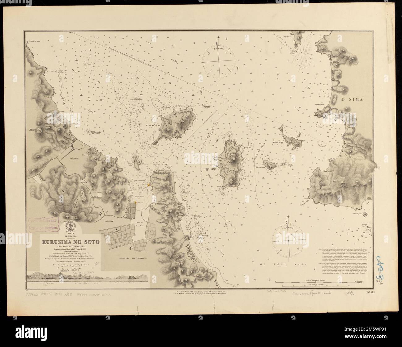 Japan, Inland Sea, Kurusima no Seto and adjacent channels ...