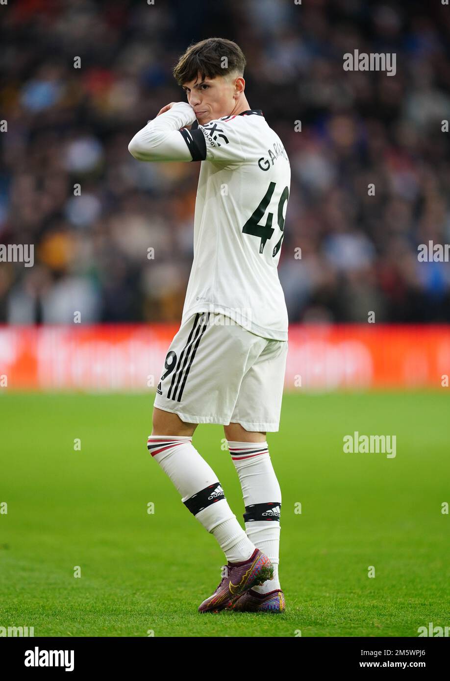 Manchester United's Alejandro Garnacho during the Premier League match ...