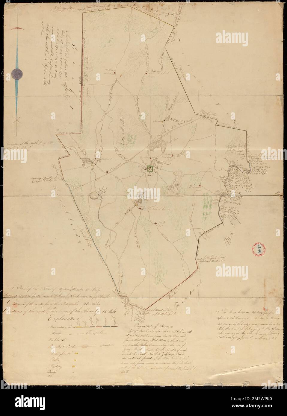 Map of upton hi-res stock photography and images - Alamy