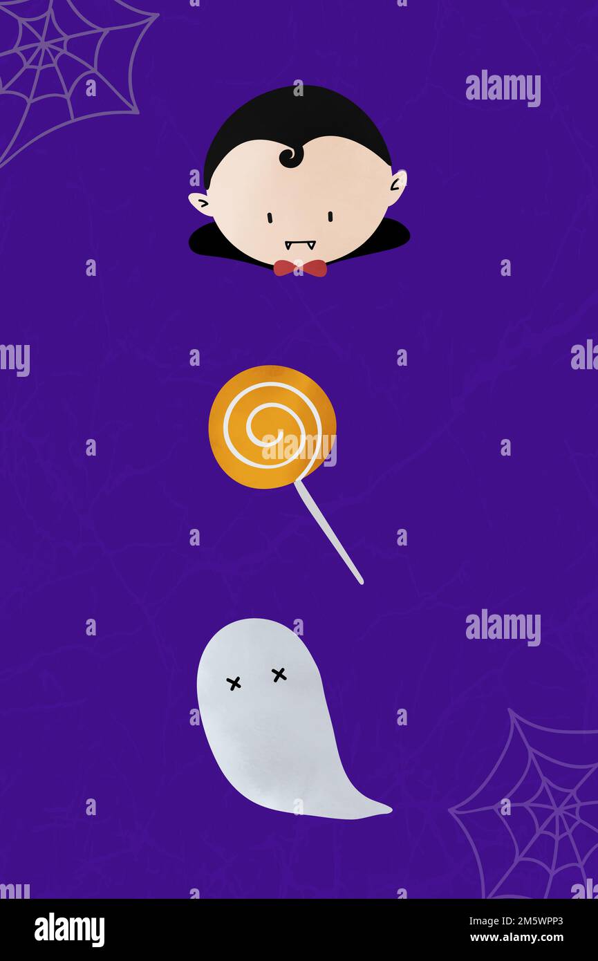 Cute Halloween design elements vector set Stock Vector Image & Art - Alamy