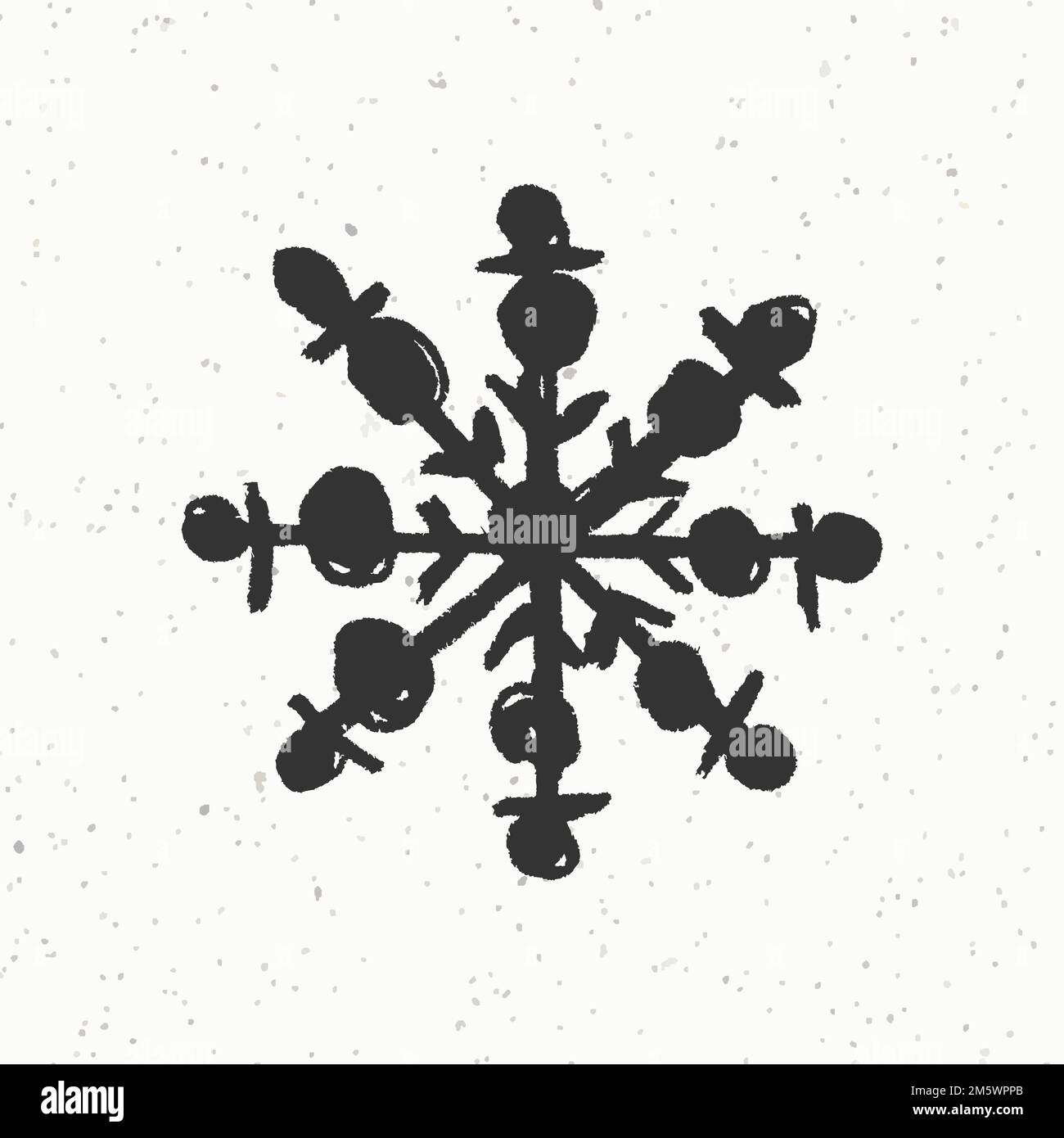 Black winter snowflake social ads template vector Stock Vector Image ...