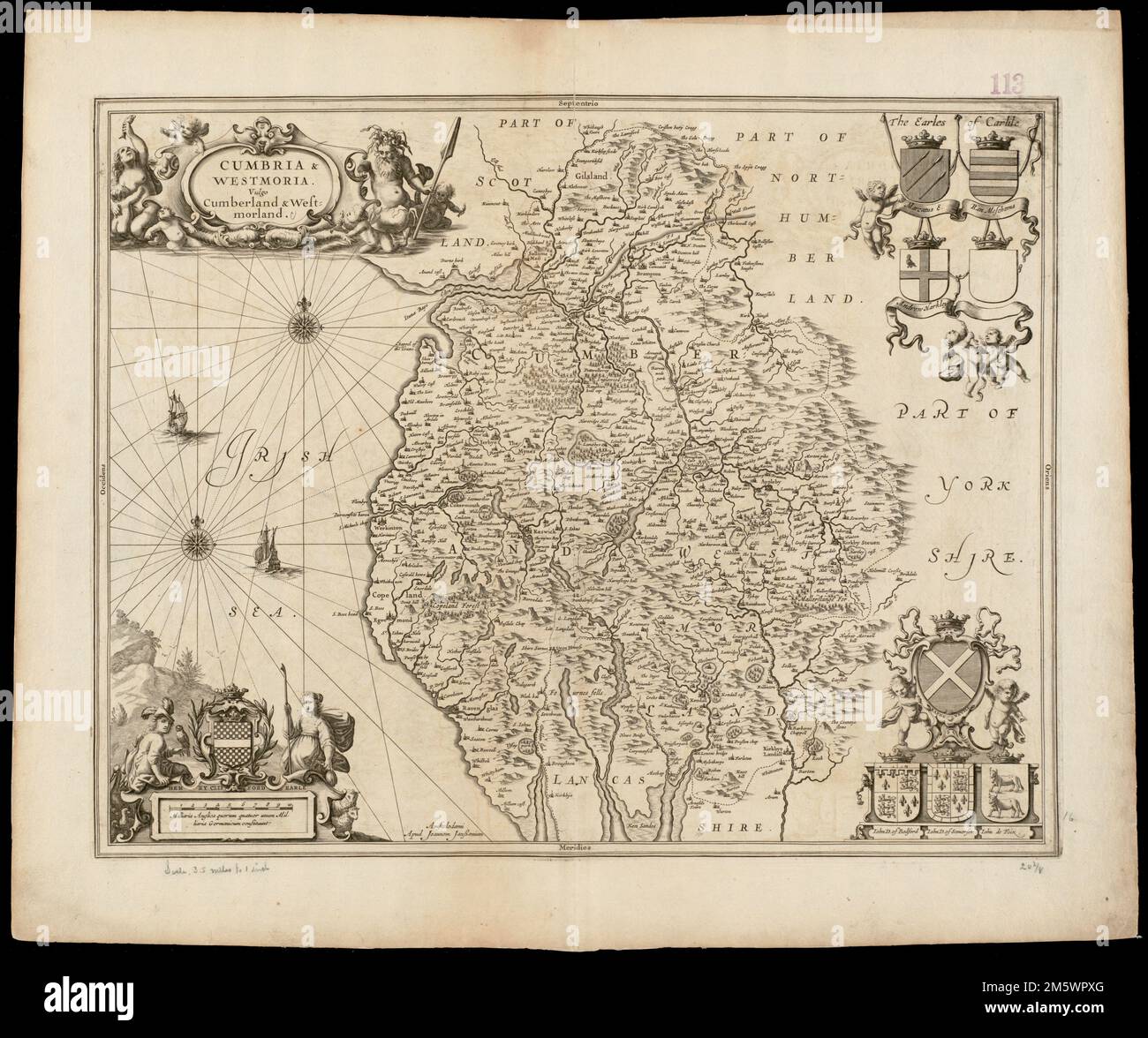 Northern counties england map hi-res stock photography and images - Alamy