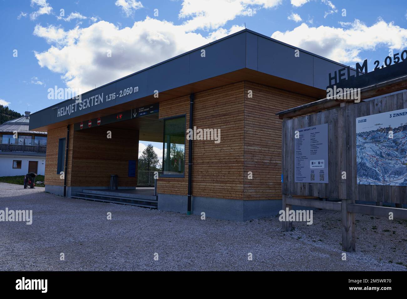 Sexten, Italy - September 19, 2022 - the premium 10-seater “HELMJET ...