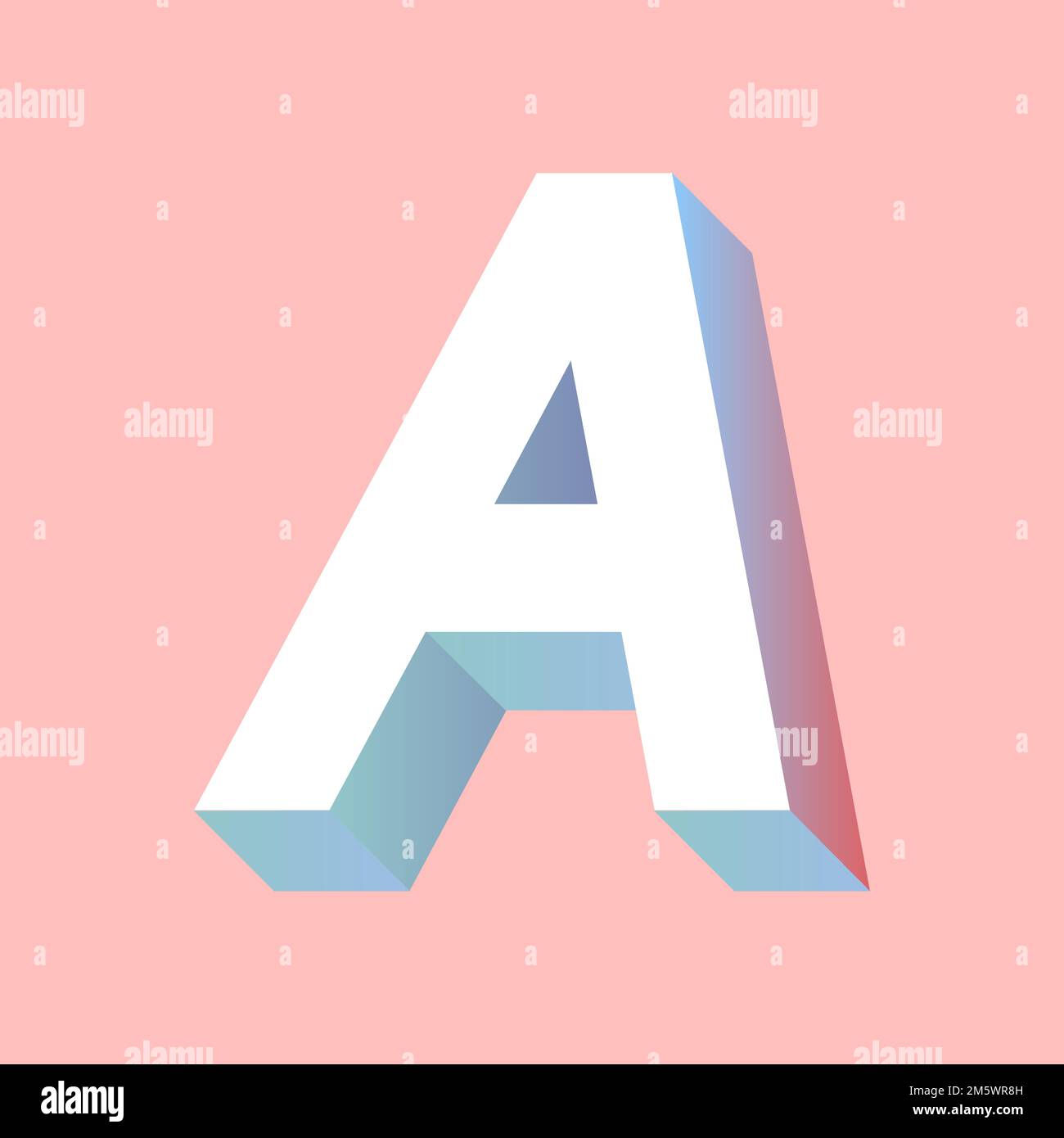 Isometric alphabet letter A typography vector Stock Vector Image & Art ...