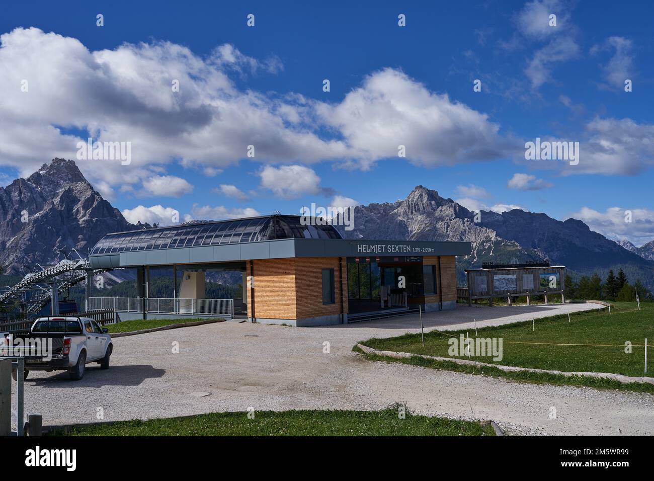 Sexten, Italy - September 19, 2022 - the premium 10-seater “HELMJET ...